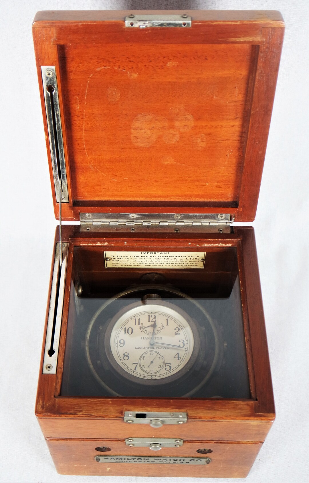 Hamilton 2 Day Chronometer Model 22 - Precision Maritime Timepiece - Etsy