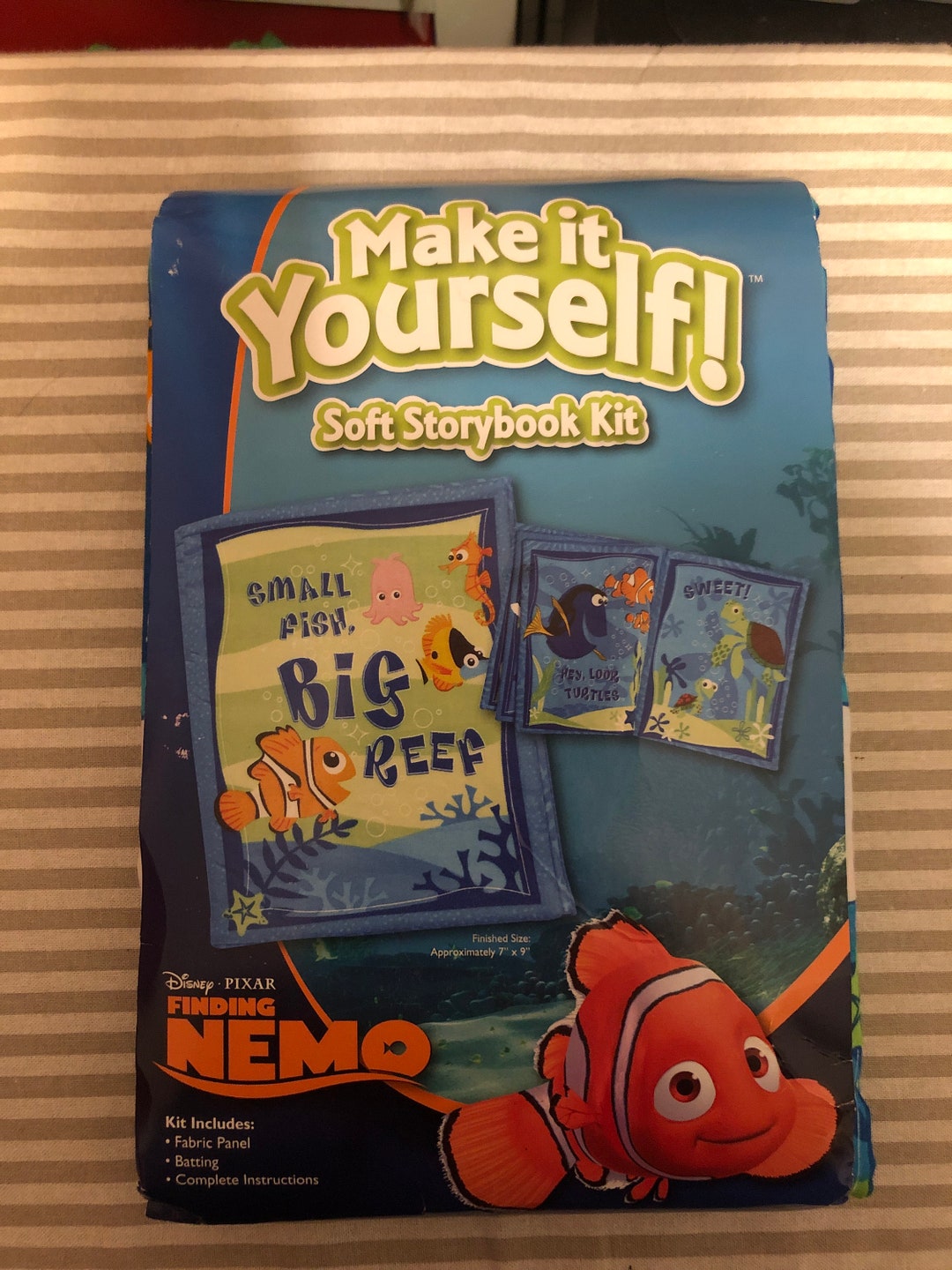 Disney Finding Nemo Dory DIY Soft Storybook Quilt Fabric KIT: Small ...