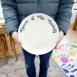 Personalised Ceramic Plate Custom Name Plate Personalized - Etsy