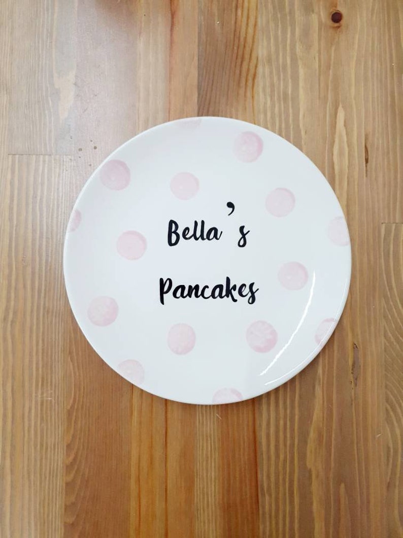 Personalised Foodie Plate Ceramic Plate Custom Name Plate Kids | Etsy