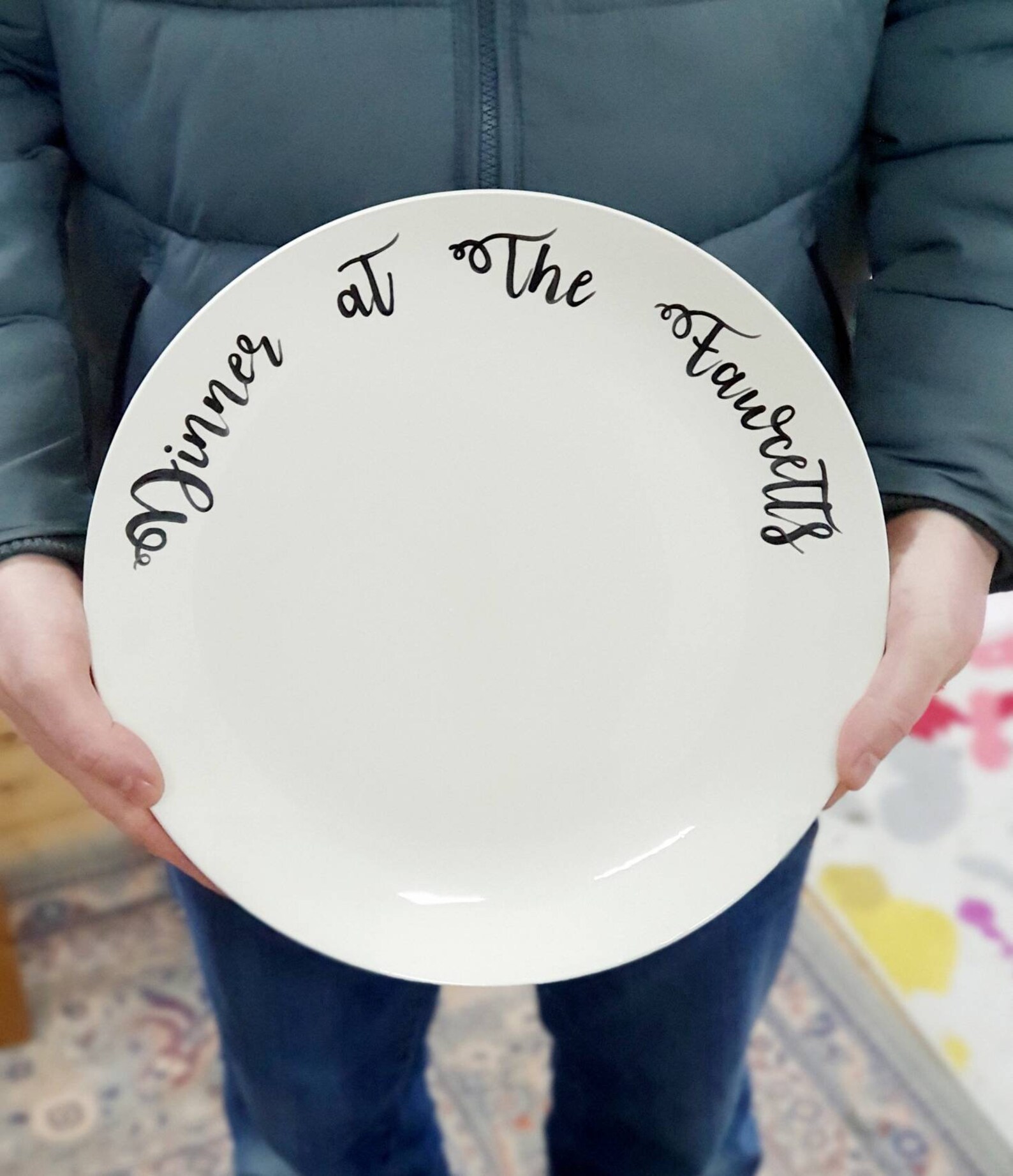 Personalised Ceramic Plate Custom Name Plate Personalized - Etsy