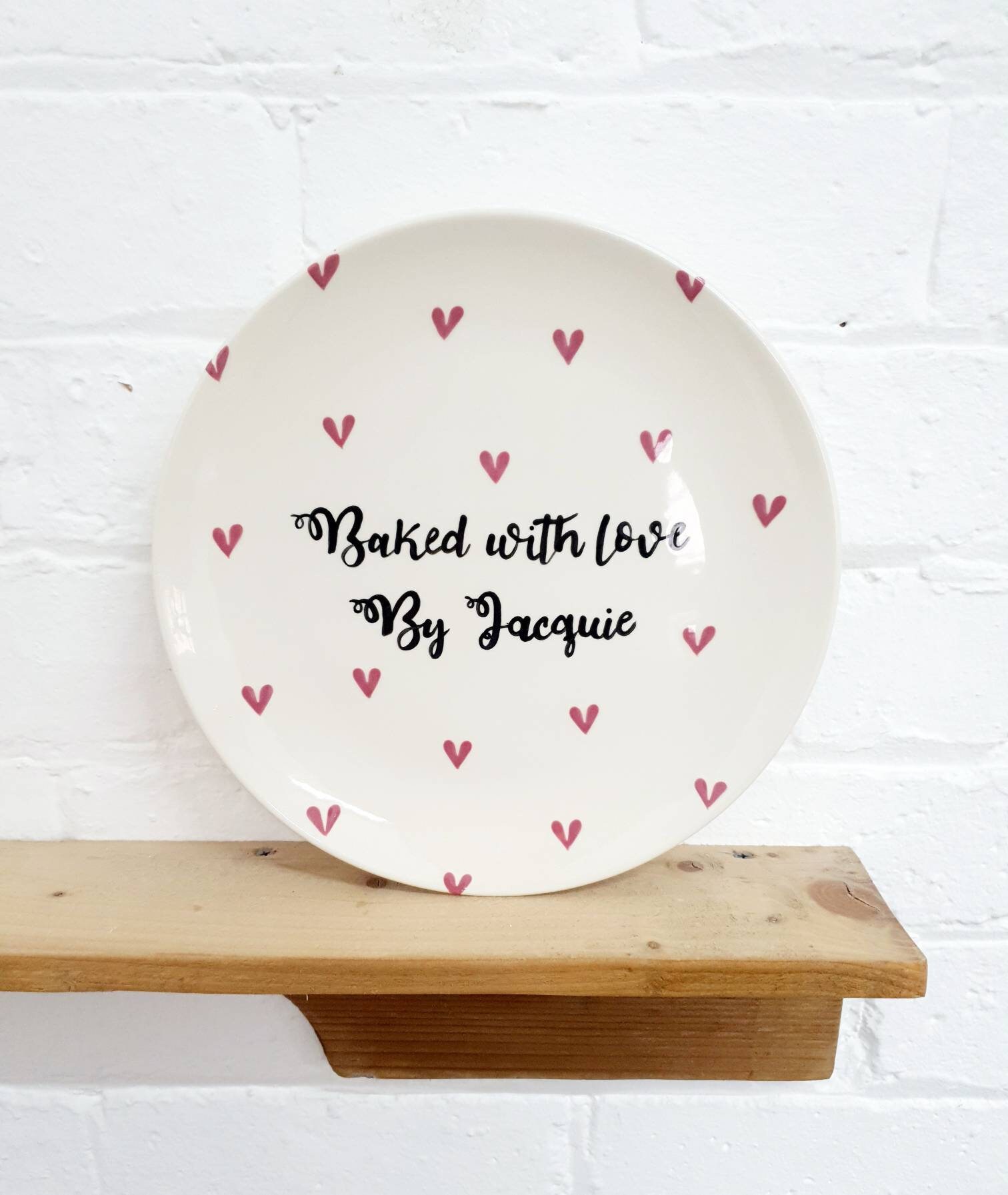 Personalised Cake Plate Ceramic Plate Custom Name Plate - Etsy Australia