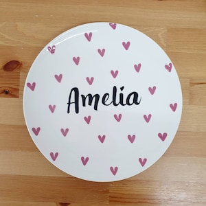 Personalised Foodie Plate Ceramic Plate Custom Name Plate Kids Plate ...