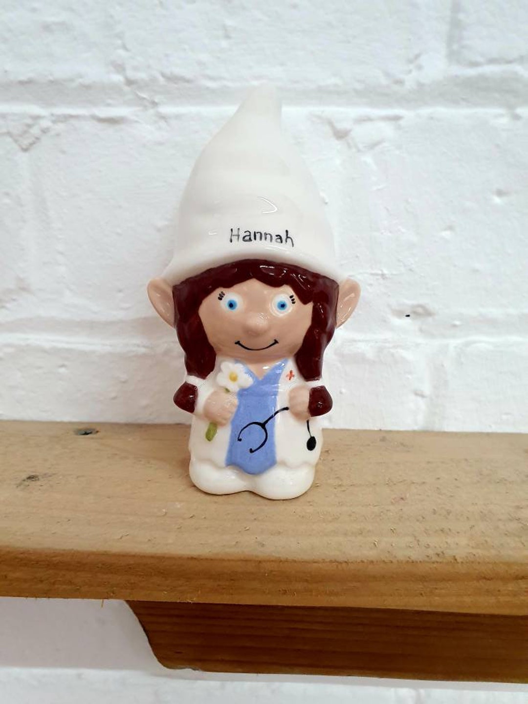 Custom Garden Gnomes Personalised Gnome Personalized Unique Nurse ...