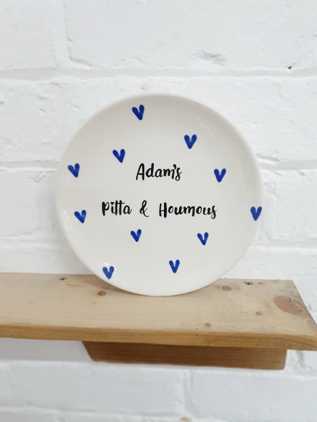 Personalised Foodie Plate Ceramic Plate Custom Name Plate Kids Plate ...