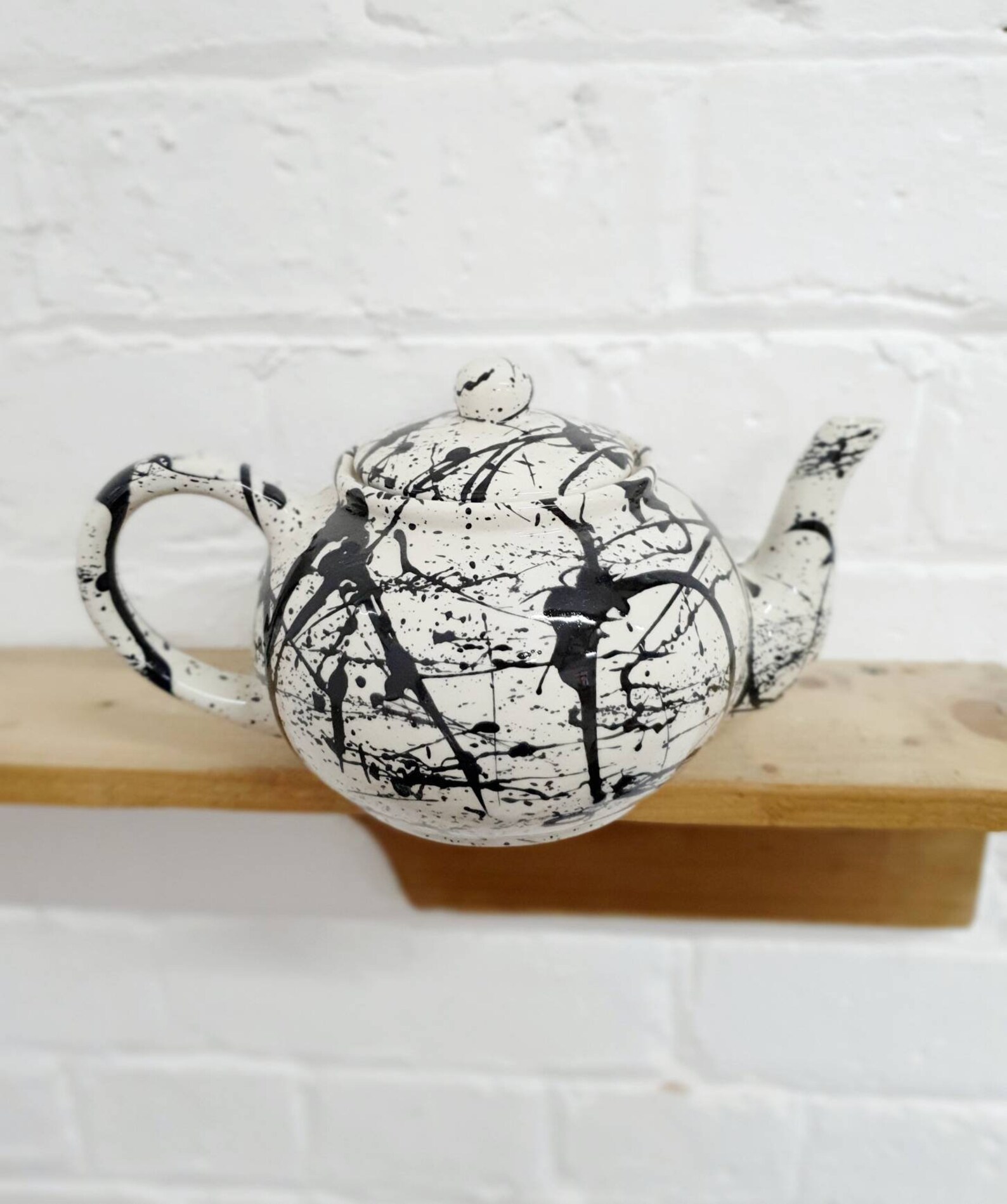Ceramic 4 Cup Teapot Splatter Teapot Unique Pure Teapot Funky - Etsy UK