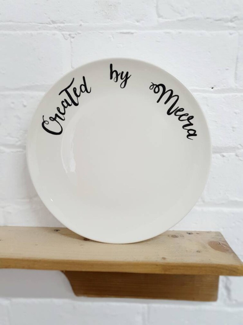 Personalised Ceramic Plate Custom Name Plate Personalized - Etsy