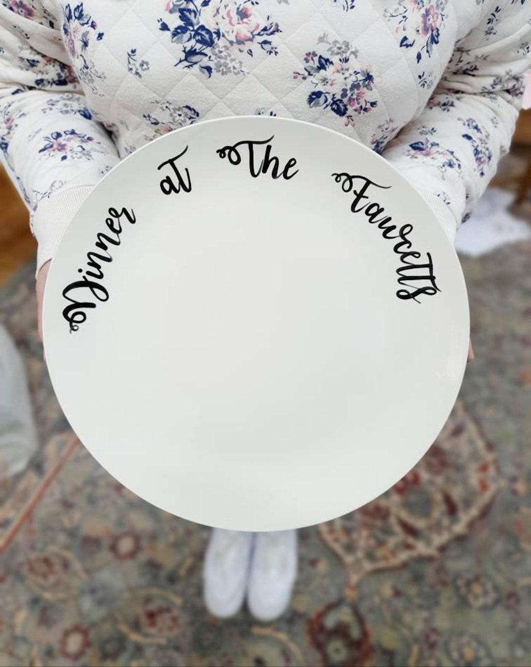 Personalised Ceramic Plate Custom Name Plate Personalized Serving ...