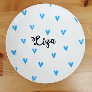 Personalised Foodie Plate Ceramic Plate Custom Name Plate Kids - Etsy