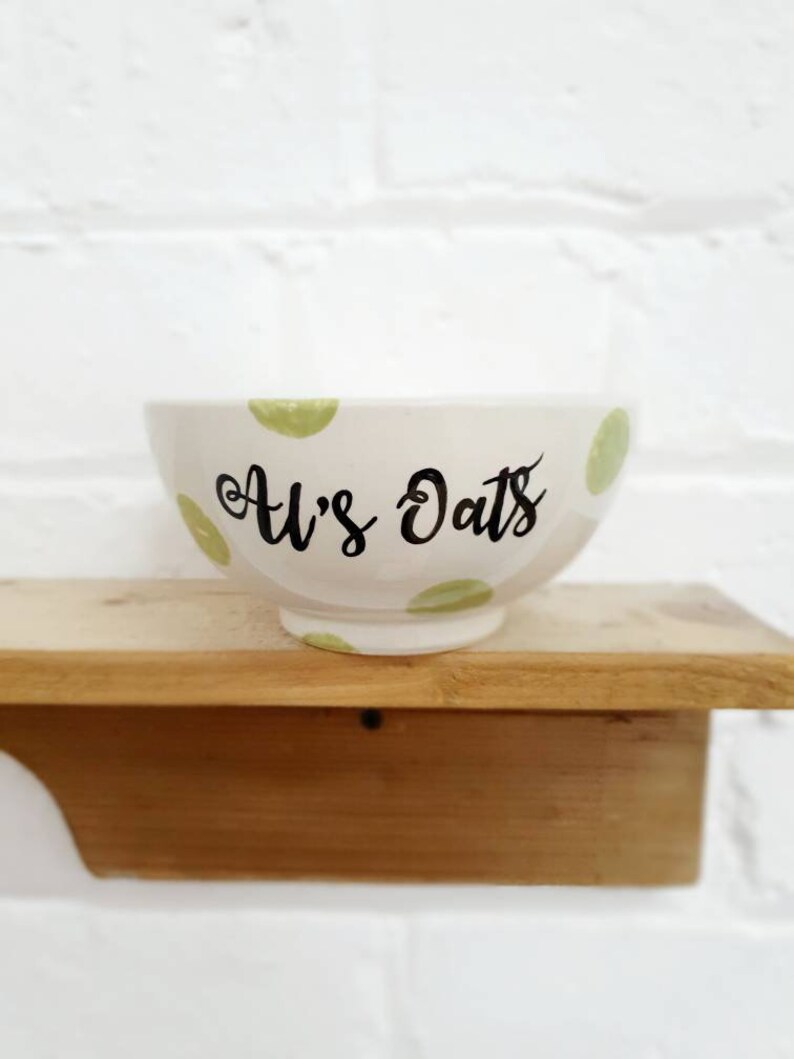 Personalised Porridge Bowl Cereal Bowl Hand Painted Ceramic - Etsy UK