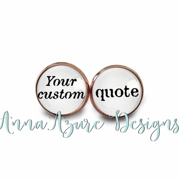 Earrings With Words - Etsy