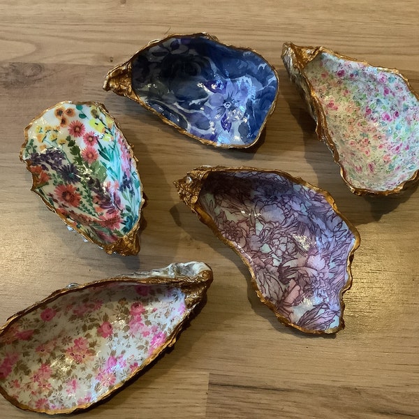 Decoupage Shells - Etsy UK