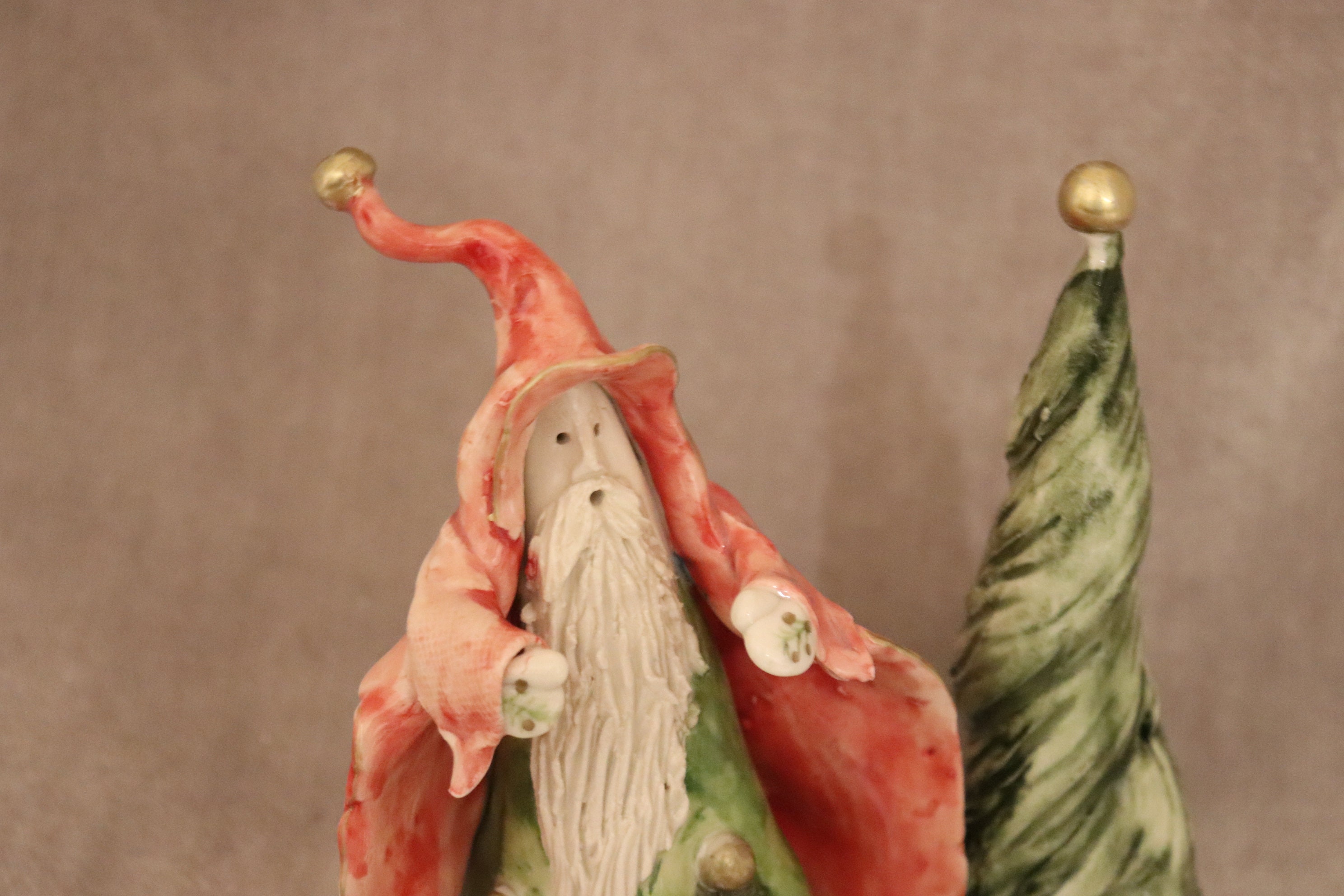 Handmade Mini Santa Figurine Miniature Santa Figurine Fine Art Santa ...