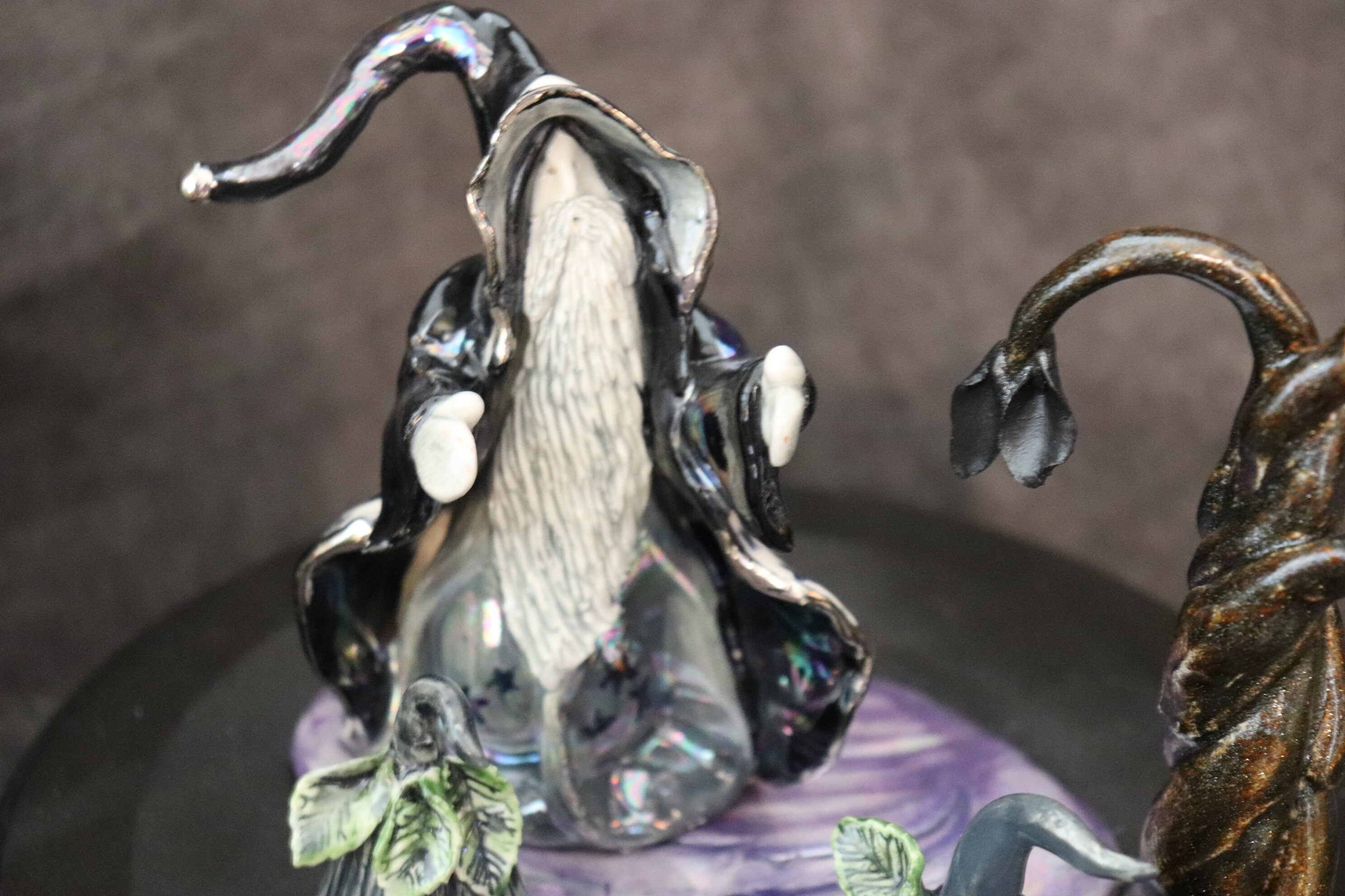 Wizard Figurine Mini Wizard Clay Wizard Halloween Wizard - Etsy