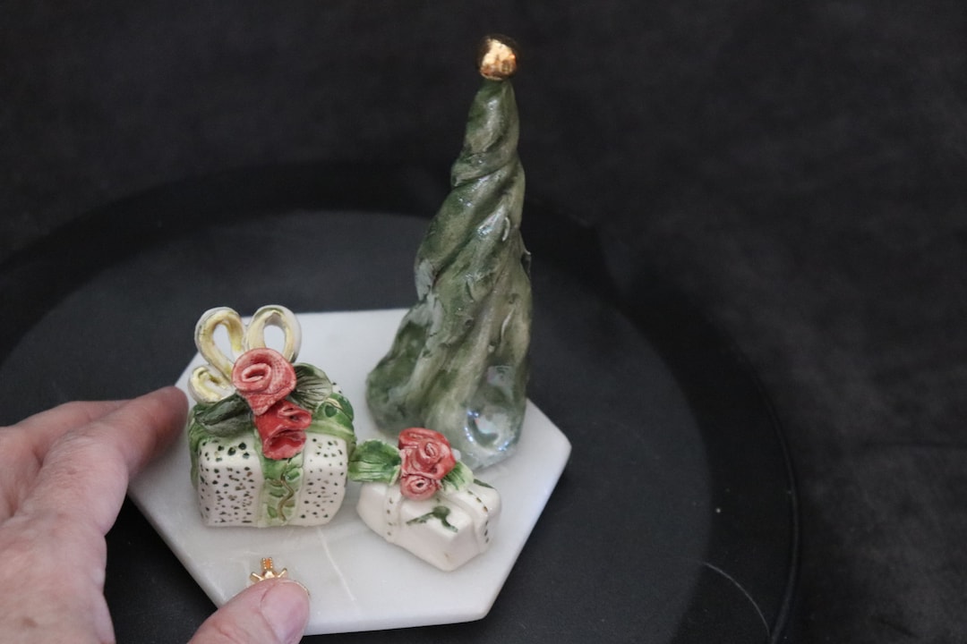 Hand Made Porcelain Mini Presents, Mini Clay Presents, Mini Gifts ...