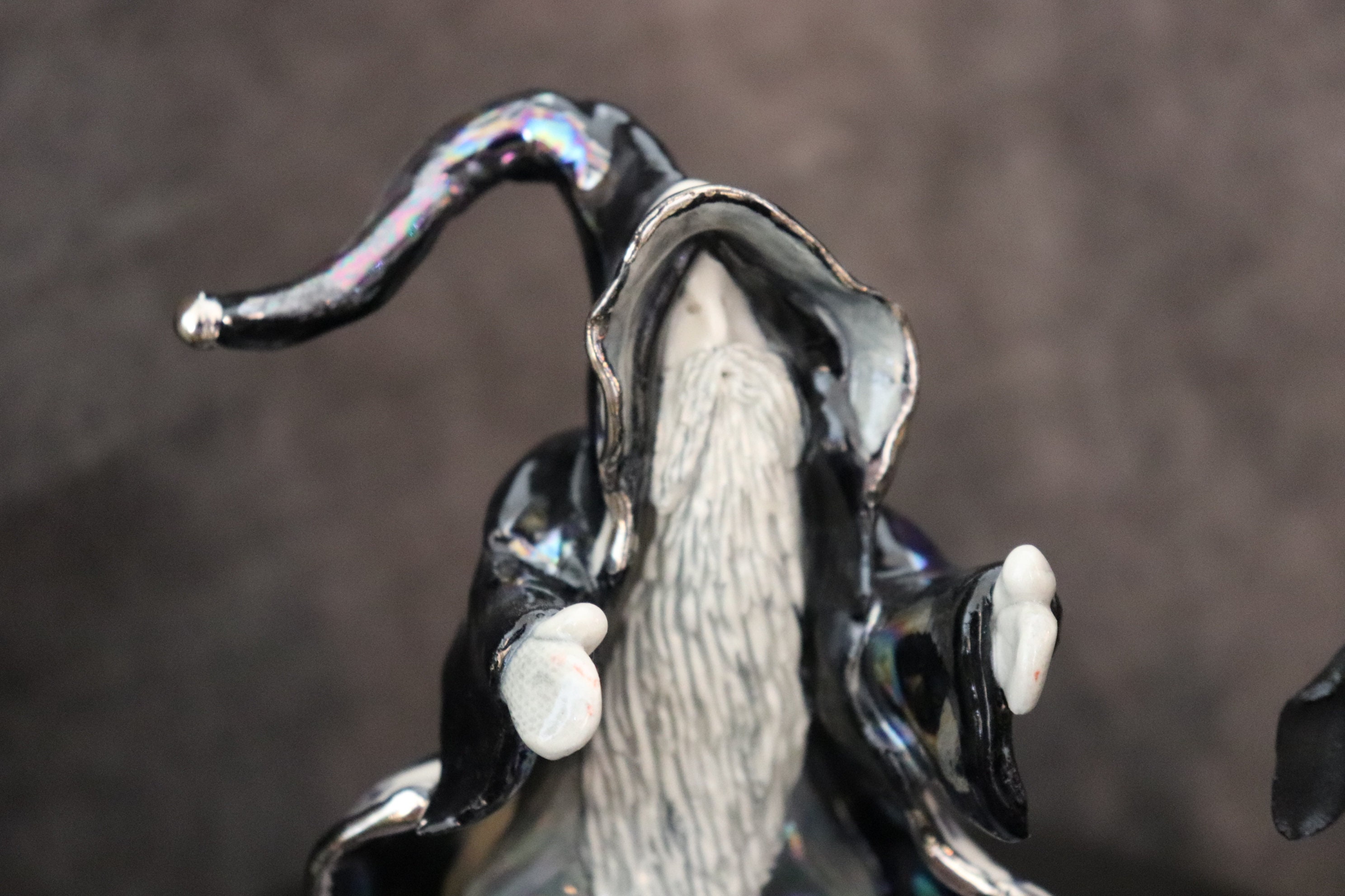 Wizard Figurine Mini Wizard Clay Wizard Halloween Wizard - Etsy