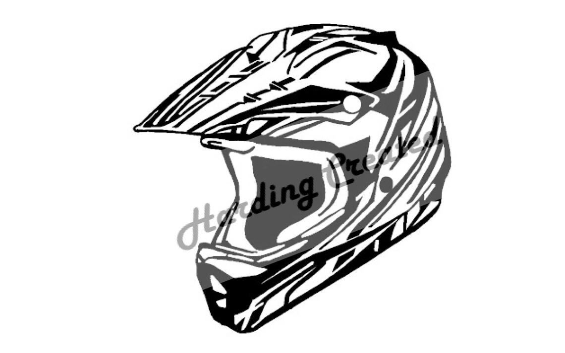 Casque svg jpg png dxf cricut silhouette extrême moto motocross coupe ...