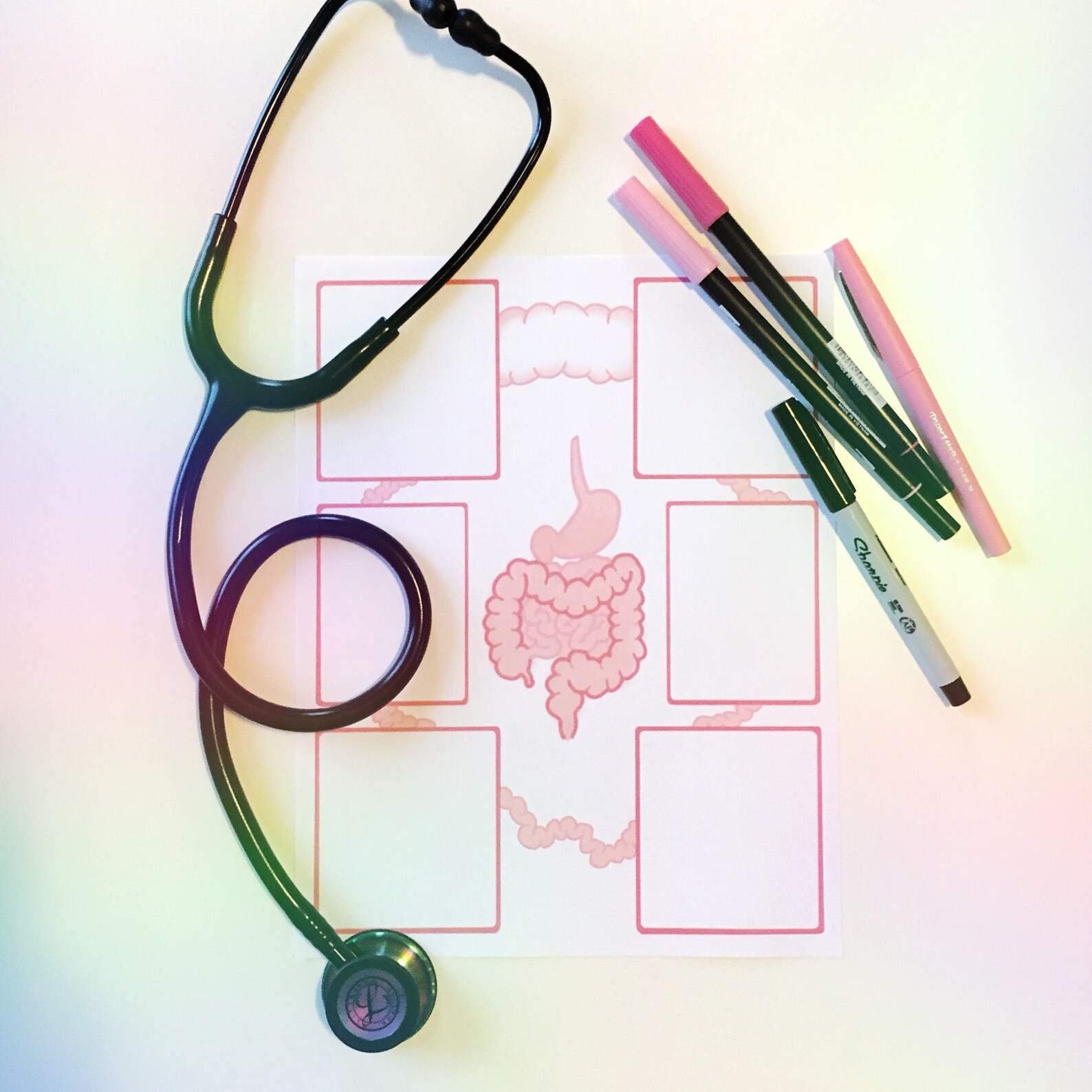 GI Digestive System Mind Map Template for Nursing School NCLEX Review ...