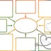 4 Basic Mind Map Templates fall Colors - Etsy