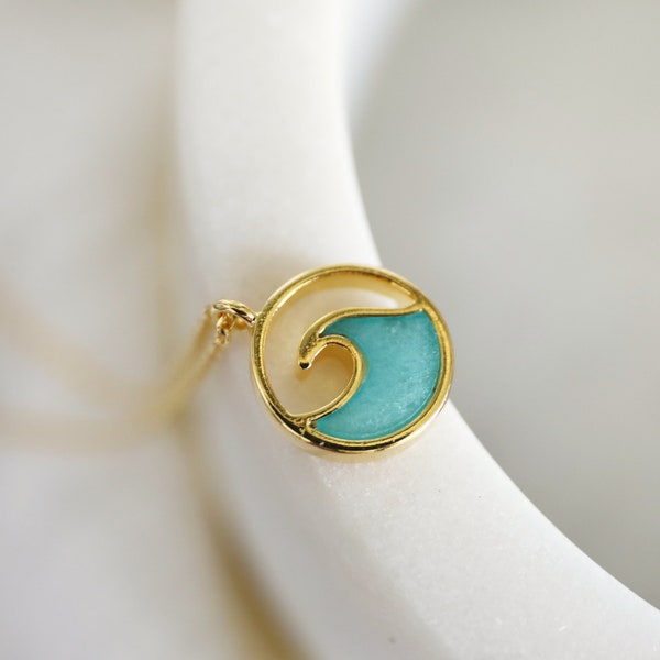 Wave Necklace - Etsy