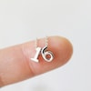 Personalized Number Necklace, Number Jewelery, Date Necklace, Number ...
