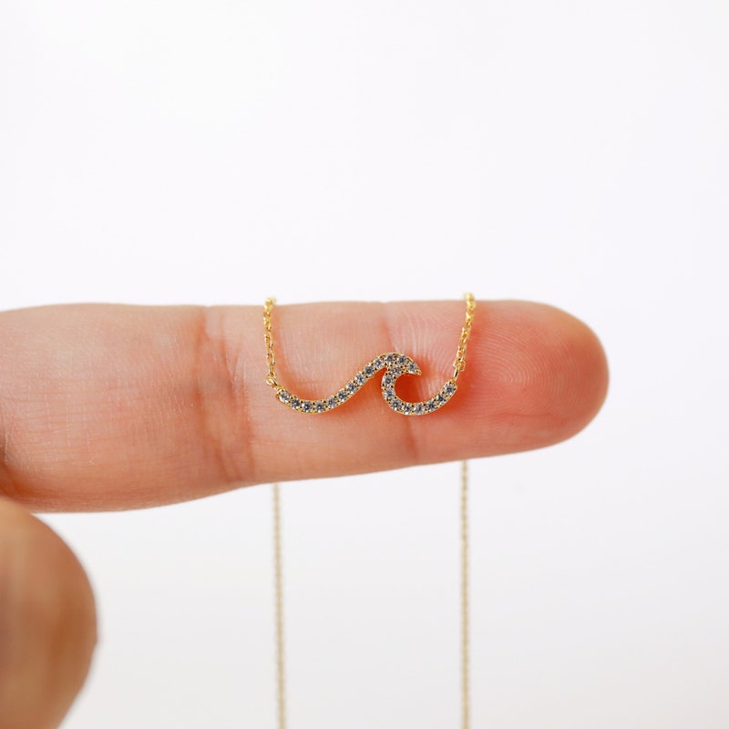 Wave Necklace - Etsy