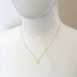 Dainty Gold Cross Necklace, Gold Cross Necklace, Gift for Best Friends ...