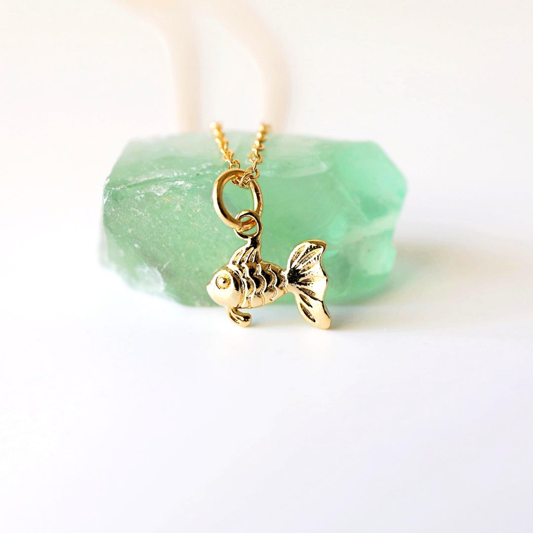 Dainty Goldfish Necklace: Birthday Gift, Good-luck Gifts, Meaningful ...