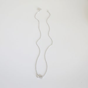 Dog Paw Necklace, Dog Paw and Heart Linked Charm Necklace, Heart and ...