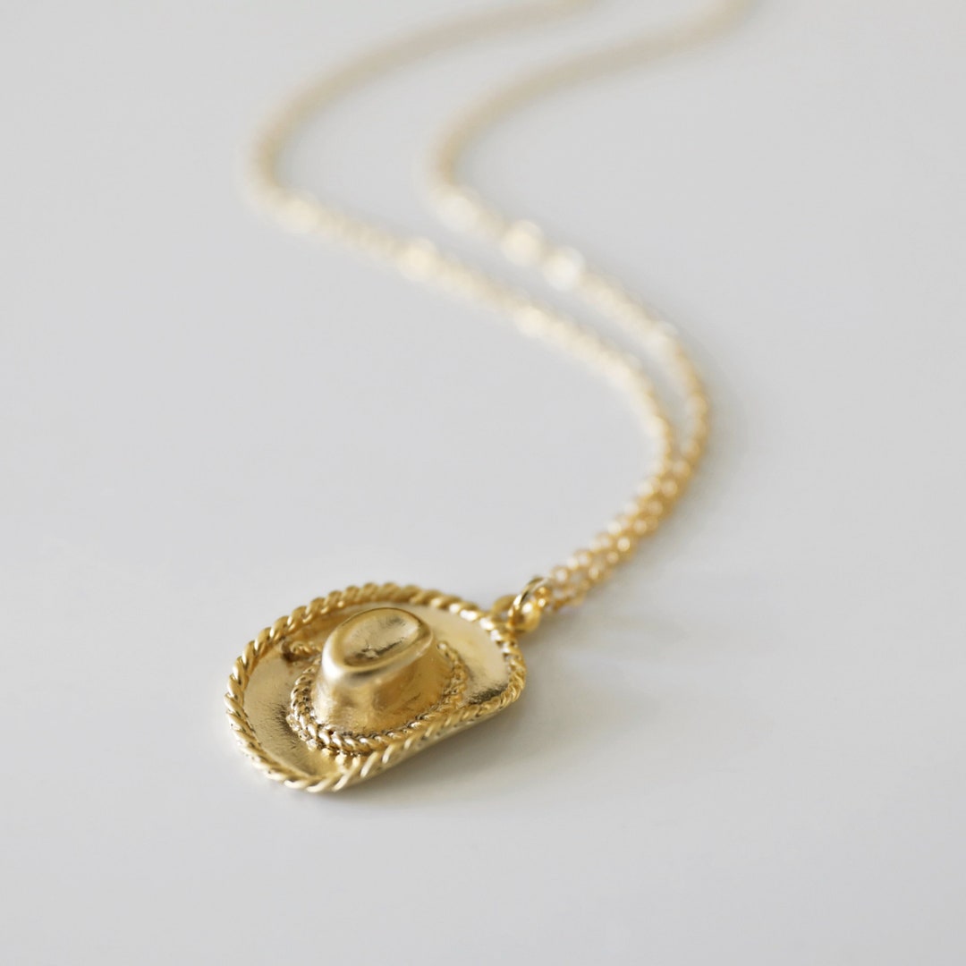 Cowboy Hat Necklace,cowgirl Hat Necklace, Birthday Gift,dainty Necklace ...
