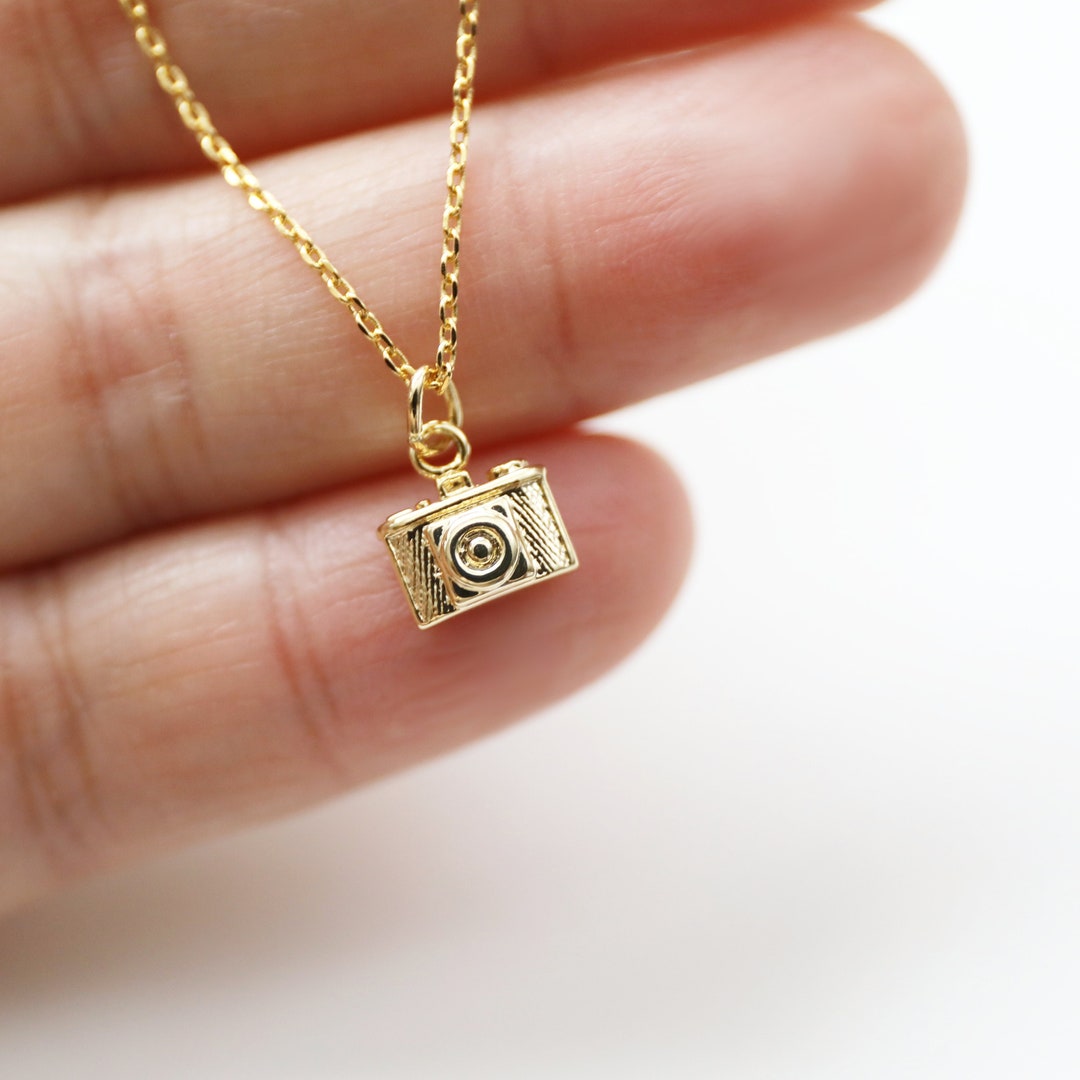 Super Tiny Camera Pendant Necklace, Camera Necklace, Dainty Necklace ...