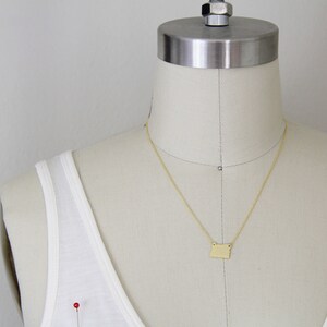 Gold Oregon State Charm Necklace, Oregon State Necklace, Oregon ...