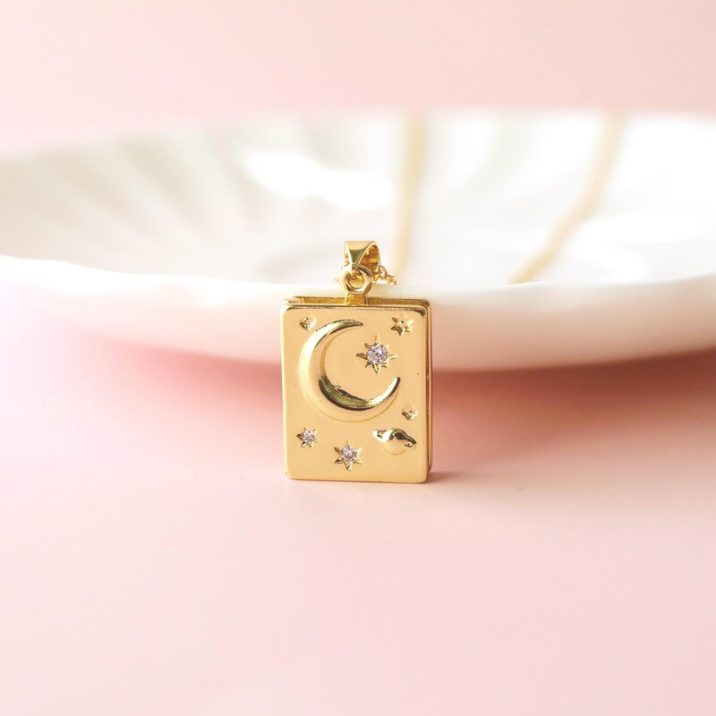 Moon Locket - Etsy