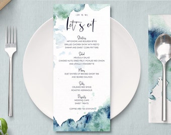 Nautical menu | Etsy