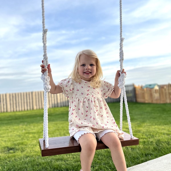 Wooden Bench Swing - Etsy