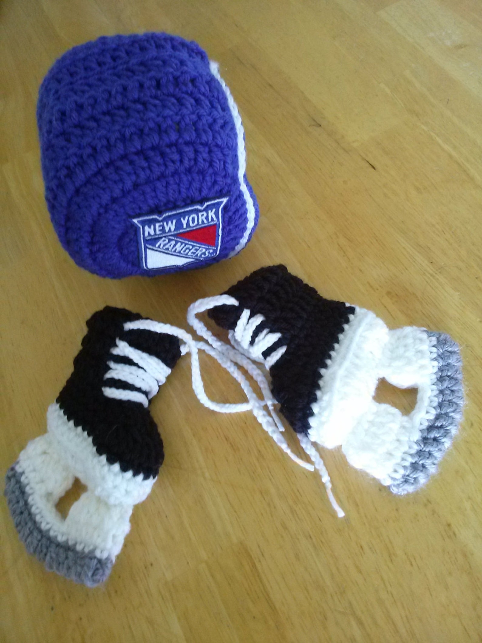 New York Rangers Helmet and Ice Skates NHL Rangers Hockey - Etsy