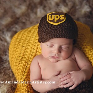 UPS Brown Trucker Hat, UPS Ball Cap, Postal Delivery Hat , Baby Boy ...