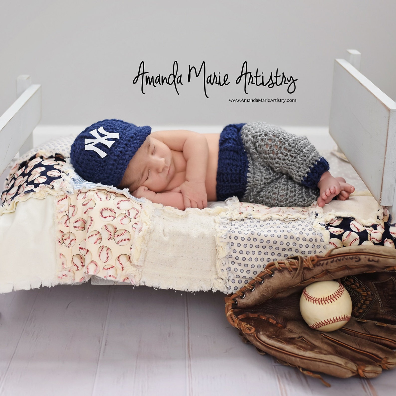 Newborn NY Yankees Costume Baby Boy Baseball Set Cap and - Etsy
