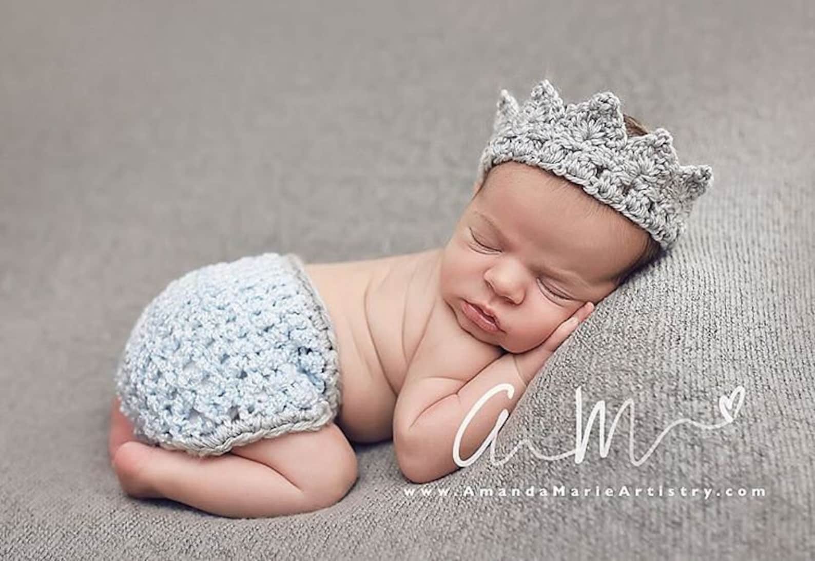 Crochet Baby King Crown Crochet Baby Boy Outfit Crochet - Etsy