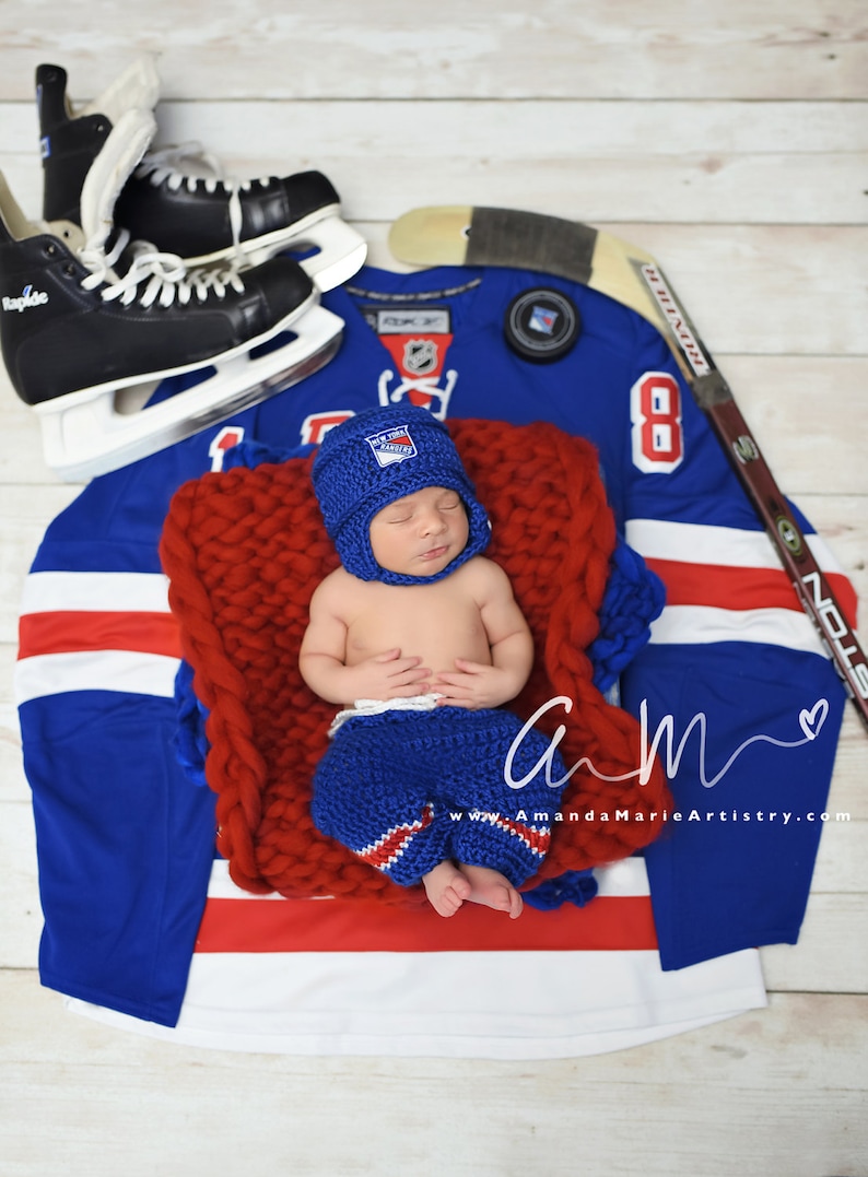 New York Rangers Helmet Ice Skates and pants NHL Rangers | Etsy