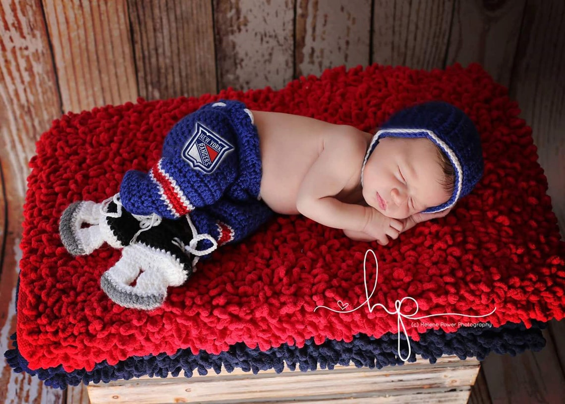 New York Rangers Helmet Ice Skates and Pants NHL Rangers - Etsy