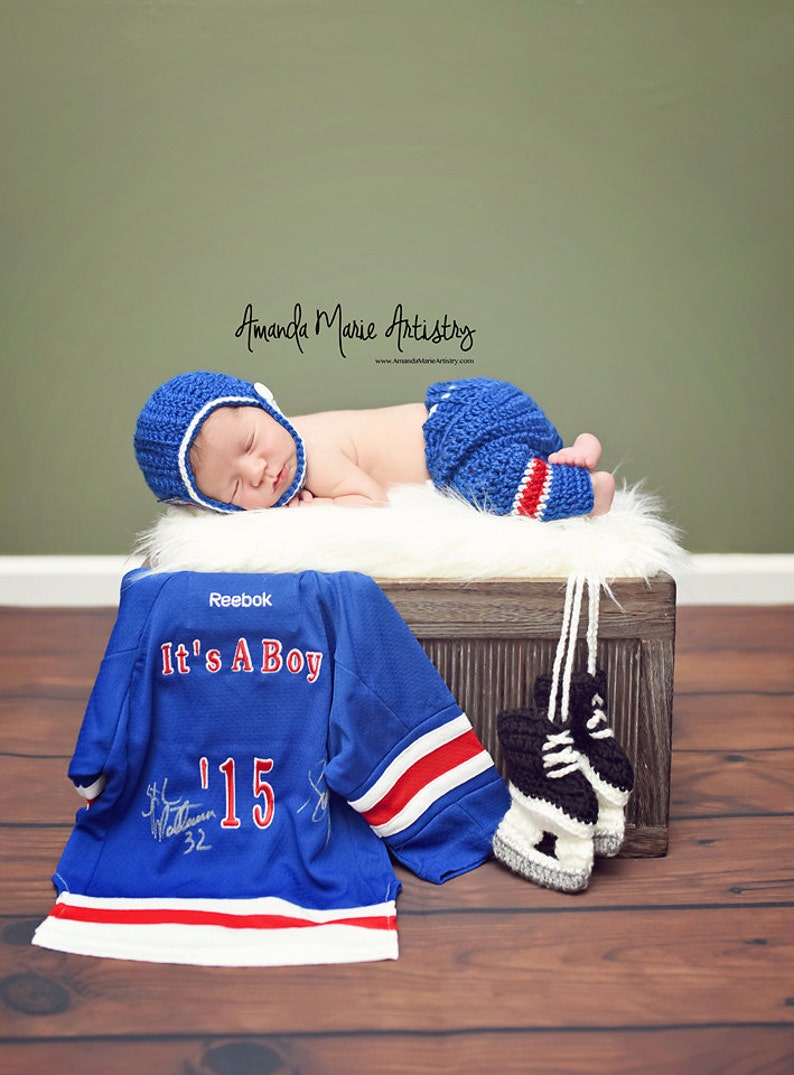 New York Rangers Helmet Ice Skates and Pants NHL Rangers - Etsy