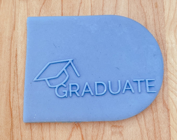 Happy Graduation Cookie Stamp, Fondant Stamp, Graduation Cookie ...