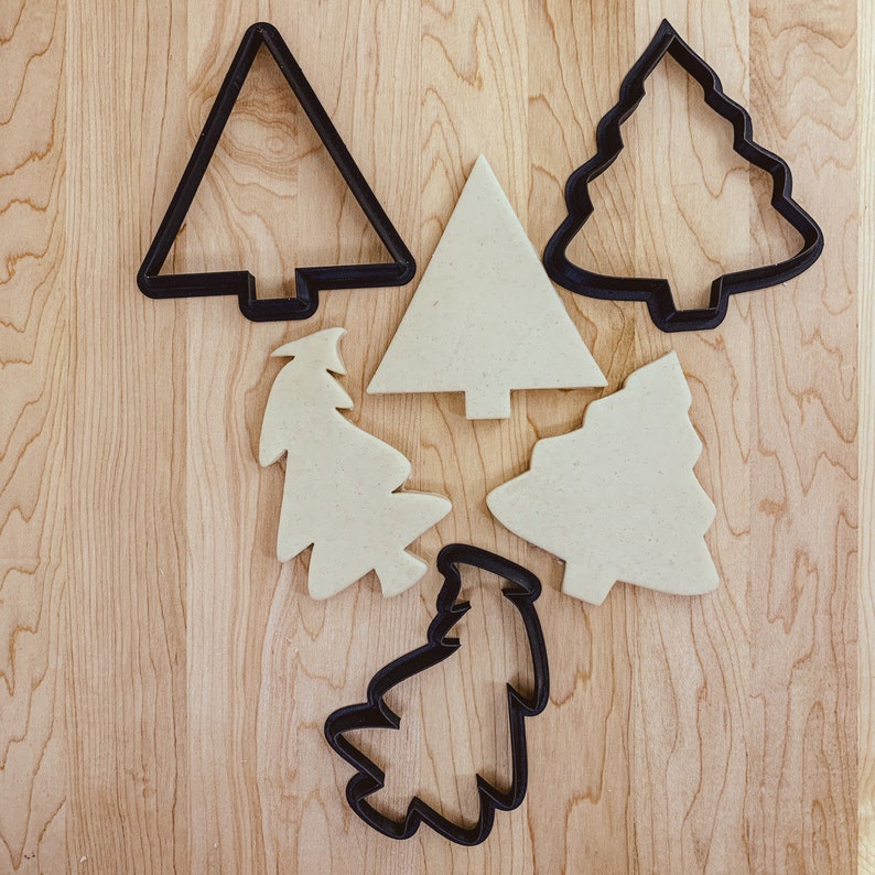 Christmas Tree Cookie Cutter Set of Three - Etsy