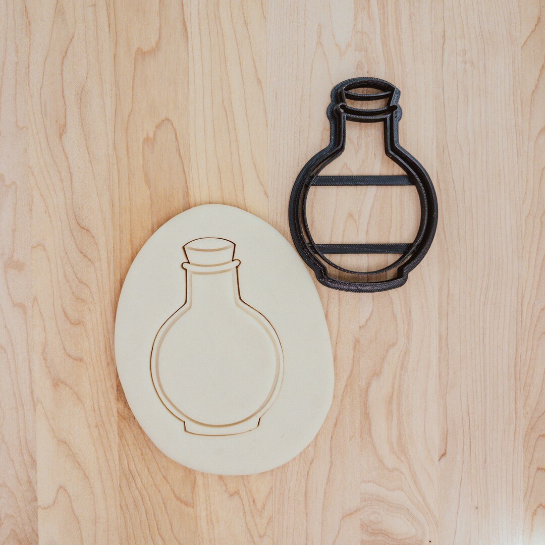 Flask, Bottle, Perfume Bottle, Potion Bottle, Wine Flask Cookie Cutter ...