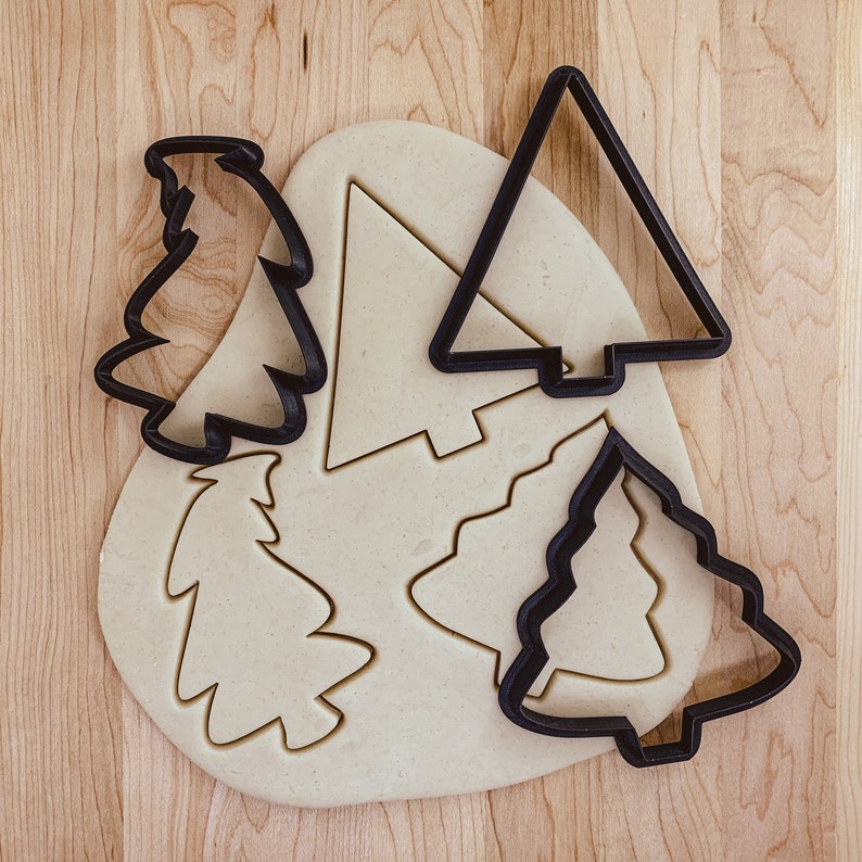 Christmas Tree Cookie Cutter Set of Three - Etsy
