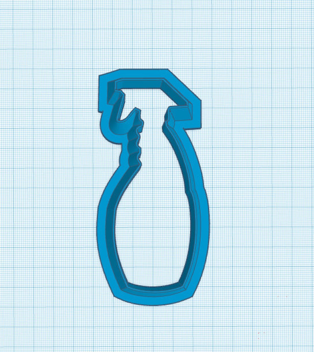 STL File Download 4 Inch Spray Bottle Cookie Fondant Clay Cutter - Etsy