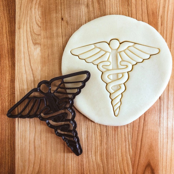 Medical Doctor Symbol Cookie Cutter Staff of Hermes Caduceus | Etsy