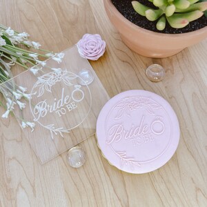 Bride to Be Cookie Embosser, Bridal Shower Embosser, Wedding Embosser ...