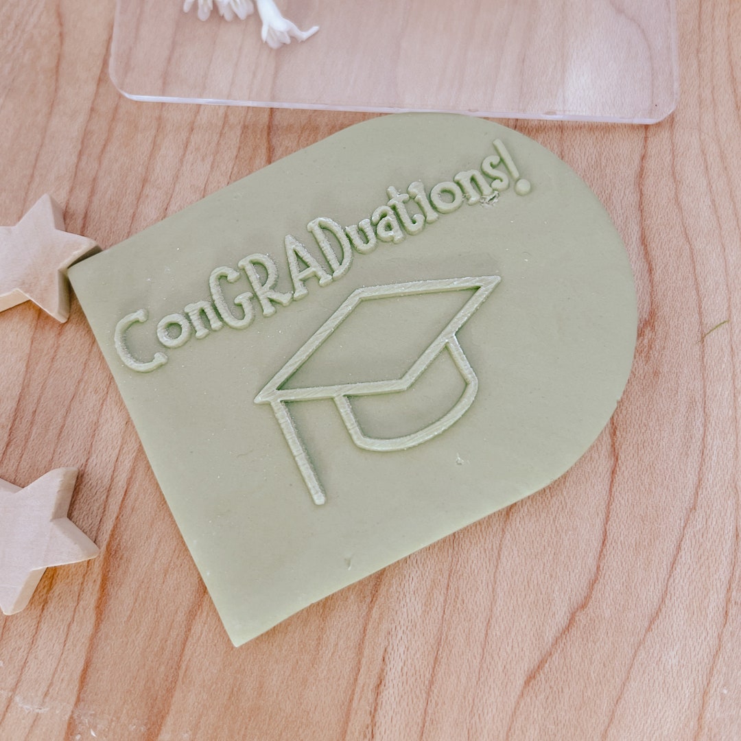 Graduation Fondant Embosser Stamp, Congraduation Fondant Stamp ...